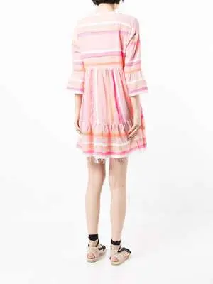 LEMLEM Jikirti Stripe-print Dress - Pink