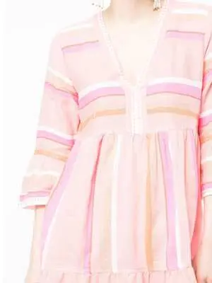 LEMLEM Jikirti Stripe-print Dress - Pink
