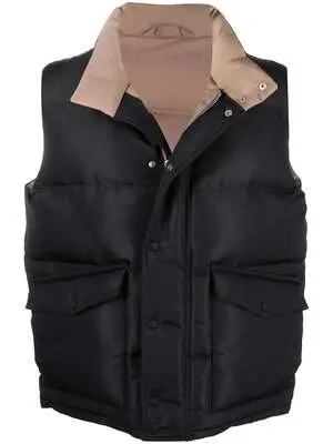 Alexander McQueen Logo-print Puffer Gilet - Black