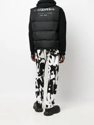 Alexander McQueen Logo-print Puffer Gilet - Black