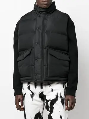 Alexander McQueen Logo-print Puffer Gilet - Black