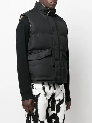Alexander McQueen Logo-print Puffer Gilet - Black