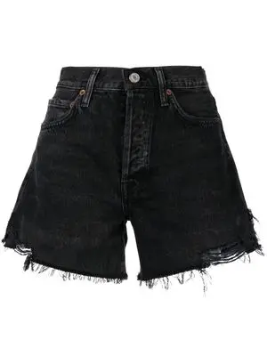AGOLDE Raw-cut Denim Shorts
