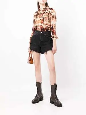 AGOLDE Raw-cut Denim Shorts