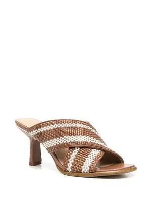 Michael Kors Striped Mule Sandals