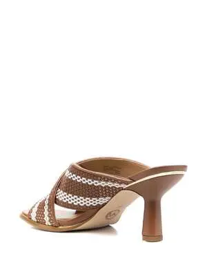 Michael Kors Striped Mule Sandals