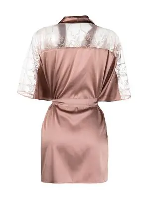 FLEUR OF ENGLAND Lilian Lace-detail Robe
