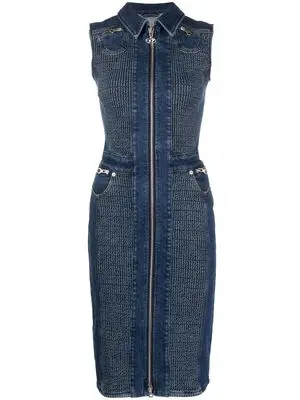 Zip Up Denim Dresses