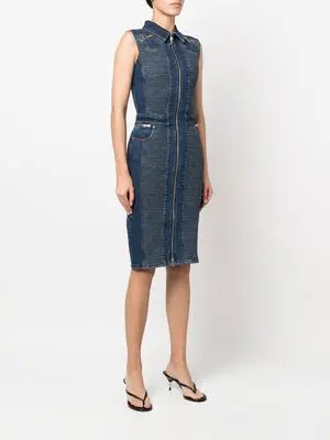 DIESEL® Zipped Denim Dress