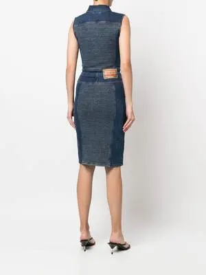 DIESEL® Zipped Denim Dress