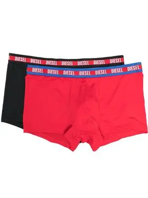 DIESEL® Two-pack Logo Boxer Briefs - Red