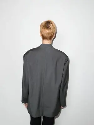 THE FRANKIE SHOP Gelso Oversized Blazer - Grey