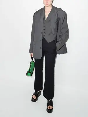 THE FRANKIE SHOP Gelso Oversized Blazer - Grey