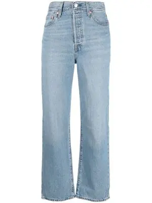 LEVI'S Ribcage Straight-leg Cropped Jeans