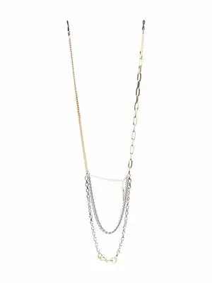 FRAME CHAIN Two-tone Layered Chain - Silver