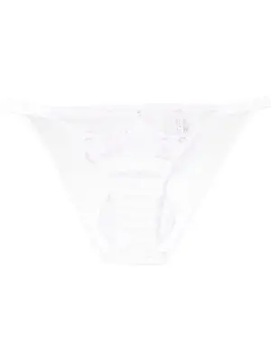 FLEUR OF ENGLAND Aria Ouvert Briefs - White