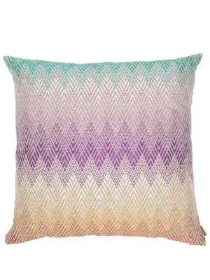 Missoni Zigzag Pattern Cushion Pink