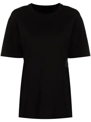 Alexander Wang Rubberised Logo T-shirt - Black