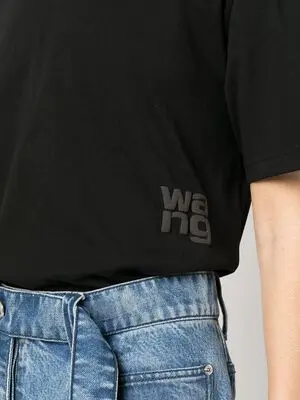Alexander Wang Rubberised Logo T-shirt - Black