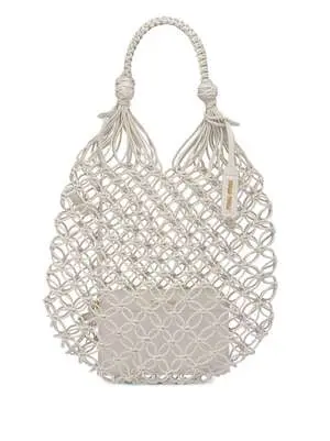 Miu Miu Woven Nappa Leather Tote Bag