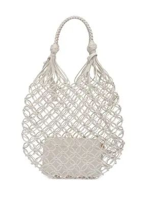 Miu Miu Woven Nappa Leather Tote Bag