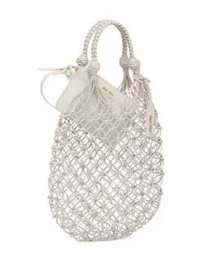 Miu Miu Woven Nappa Leather Tote Bag