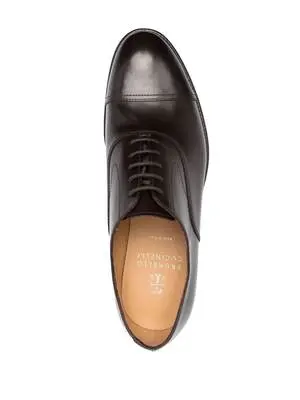 Brunello Cucinelli Leather Oxford Shoes - Brown