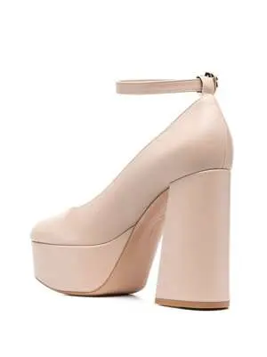 GIANVITO ROSSI Manila 120mm Leather Platform Pumps - Neutrals