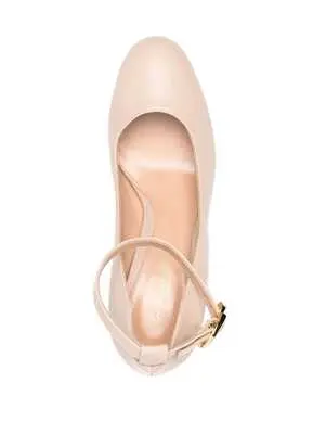 GIANVITO ROSSI Manila 120mm Leather Platform Pumps - Neutrals