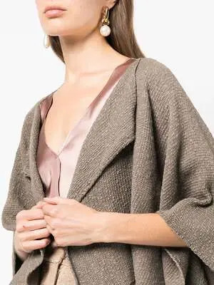 Voz Cropped Knitted Bolero - Grey