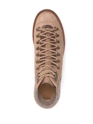 Brunello Cucinelli Padded Ankle Lace-up Boots