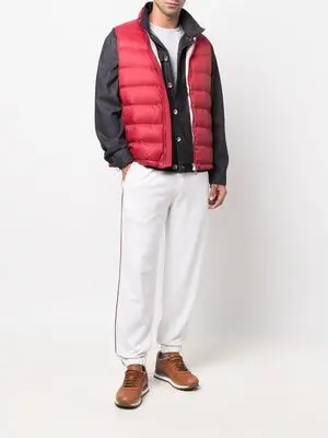 Brunello Cucinelli Striped-edge Cotton Track Pants