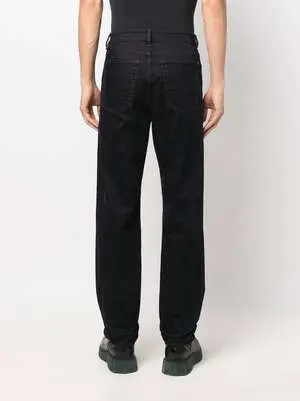 DIESEL® Logo Patch Straight-leg Jeans