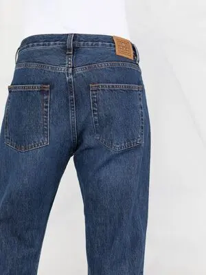 TOTEME Cropped Straight-leg Jeans - Blue