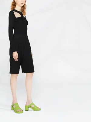 SELF-PORTRAIT Cut-out Knitted Top