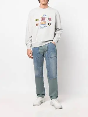 DIESEL® Two-tone Straight-leg Jeans