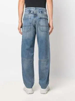DIESEL® Two-tone Straight-leg Jeans