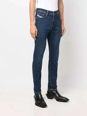 DIESEL® Logo-patch Skinny Jeans