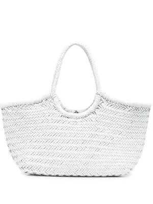 Dragon Diffusion Woven Leather Shoulder Bag