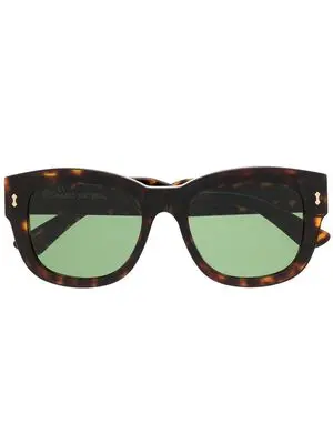 Gucci Tortoiseshell-frame Sunglasses - Brown