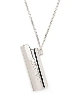 AMBUSH AMBUSH Engraved-Logo Whistle Pendant Necklace Silver No Color