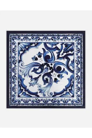 Dolce & Gabbana Majolica-print Twill Scarf 50 X 50