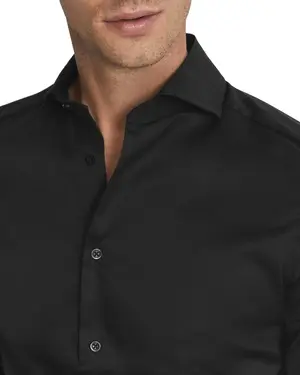 REISS Storm Slim Fit Two Fold Twill Shirt
