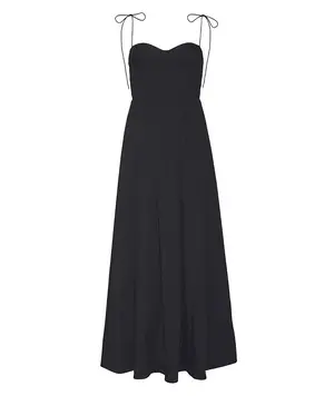 Staud STAUD Landry Smocked Maxi Dress - Azure