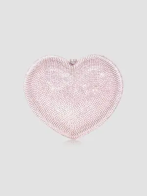 Judith Leiber Crystal-embellished Clutch - Light Rose