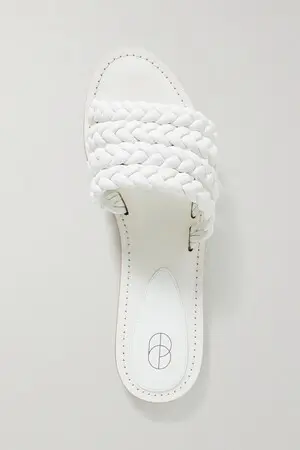 PORTE & PAIRE Braided Leather Slides