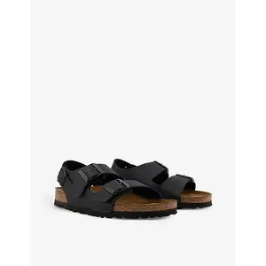 BIRKENSTOCK Milano Buckle-detail Leather Sandals
