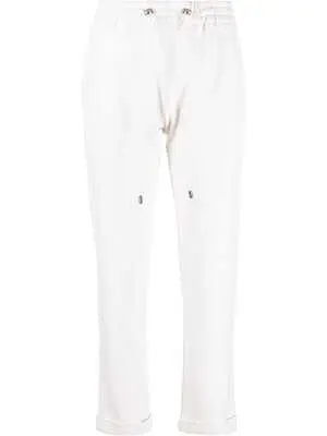 Colombo Elasticated Drawstring-waistband Trousers