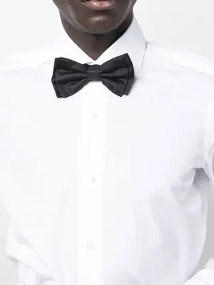 BARBA NAPOLI Cotton Long-sleeved Shirt - White