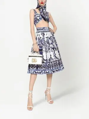 Dolce & Gabbana Majolica-print Bralette Top